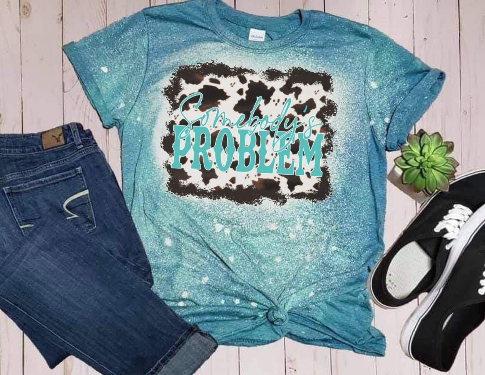 Somebody's Problem Cow Print Design - Etsy