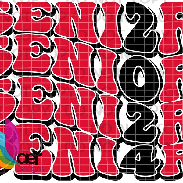 Senior Wavy Font - Etsy