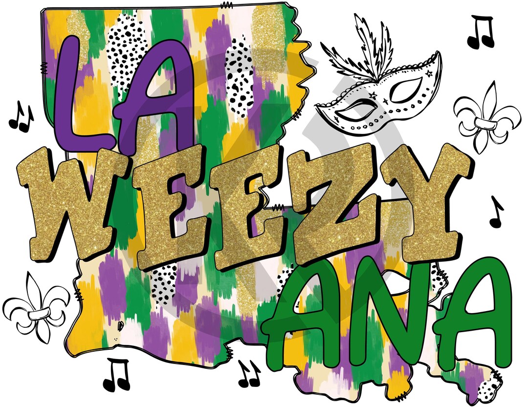 La Weezy Ana Mardi Gras PNG - Etsy