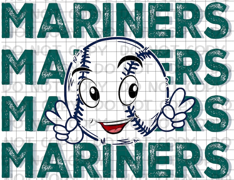 Mariners Mom Baseball Design PNG - Etsy