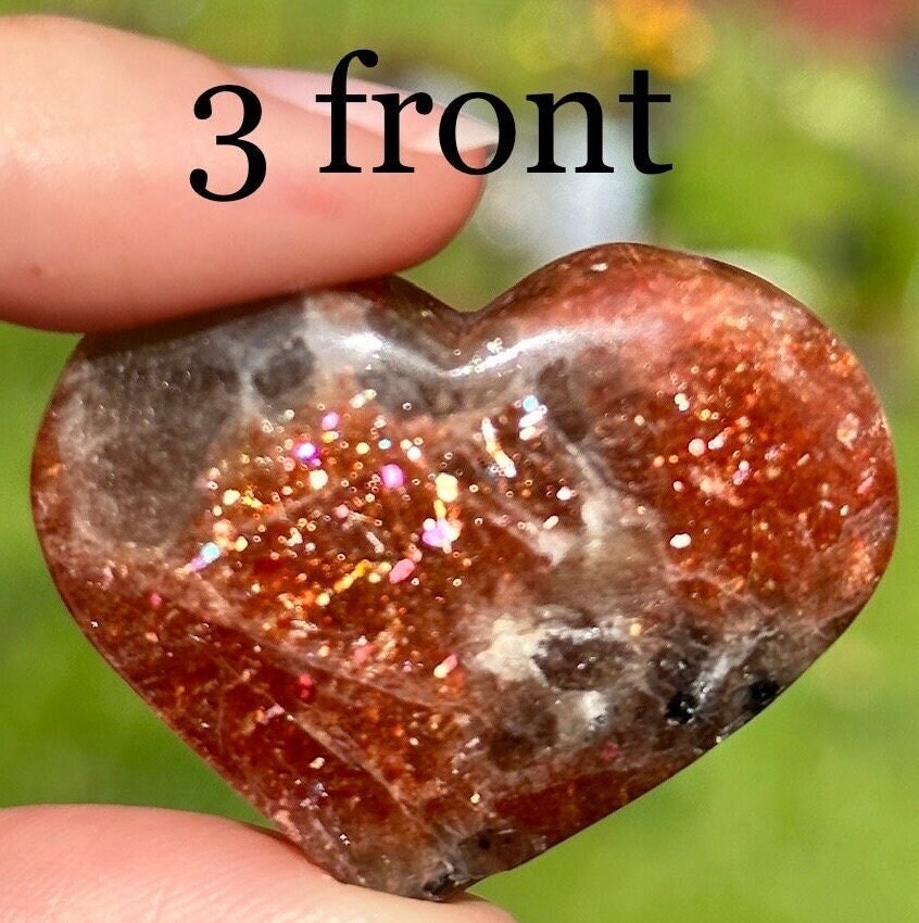 Very Rare and Beautiful Arusha Quartz Sunstone Heart Carving - Etsy