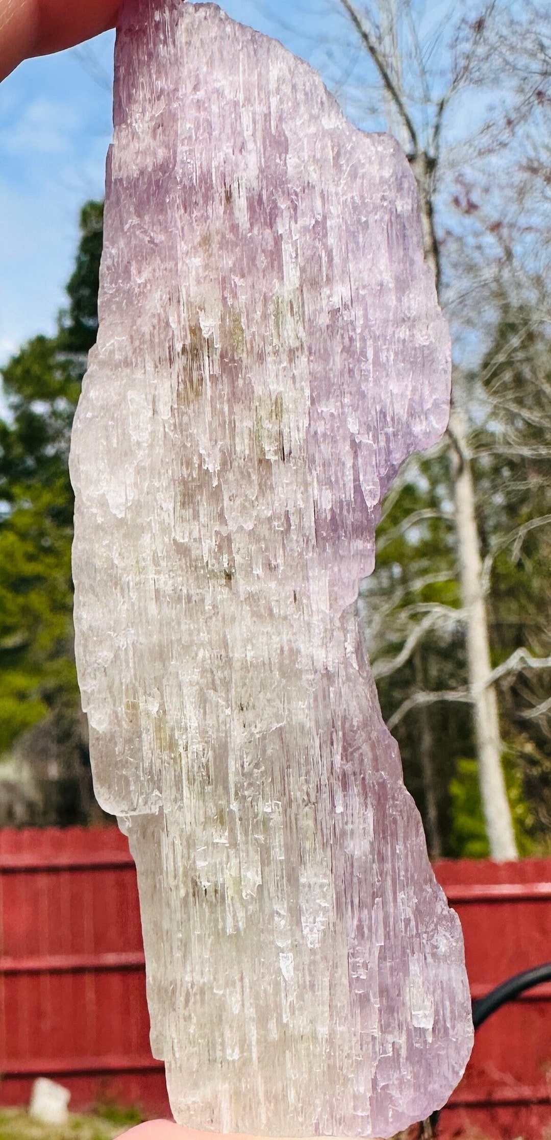 124 Grams Sparkly Bi-color Pink Kunzite From Madagascar - Etsy