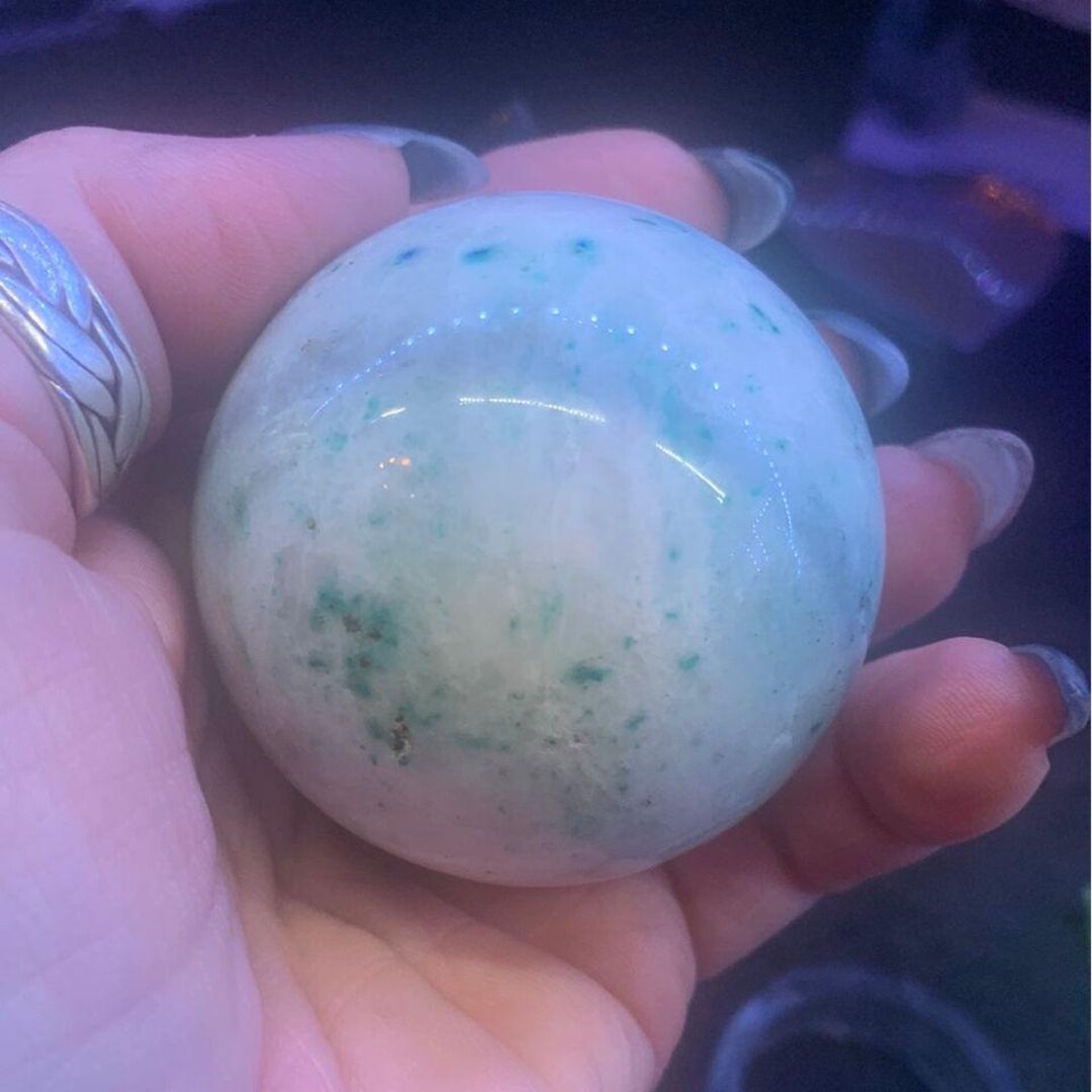 Phoenix Stone Sphere (ajoite) - Etsy