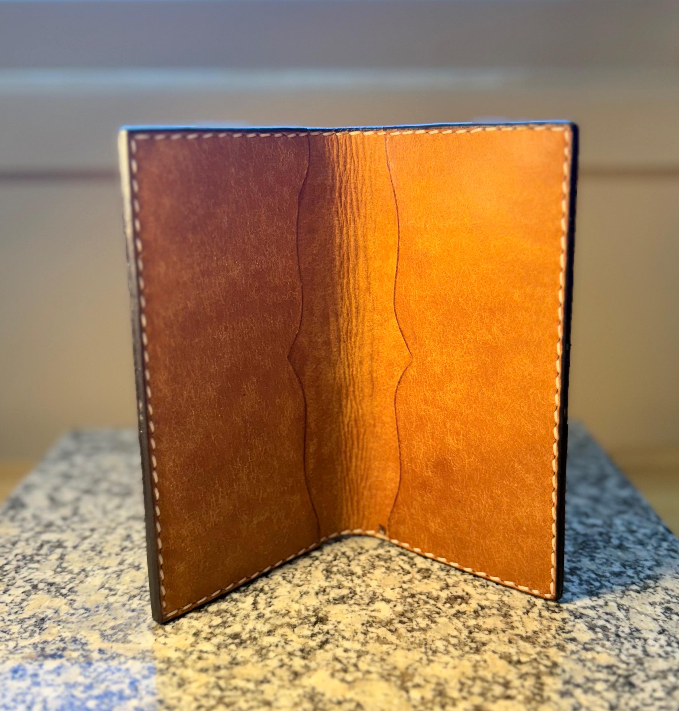Handmade Genuine Leather Checkbook Cover - Etsy