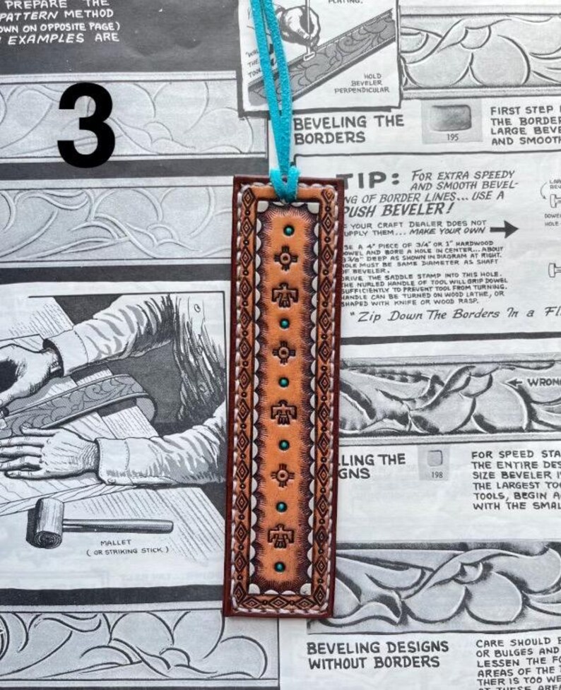 Leather Bookmarks - Etsy