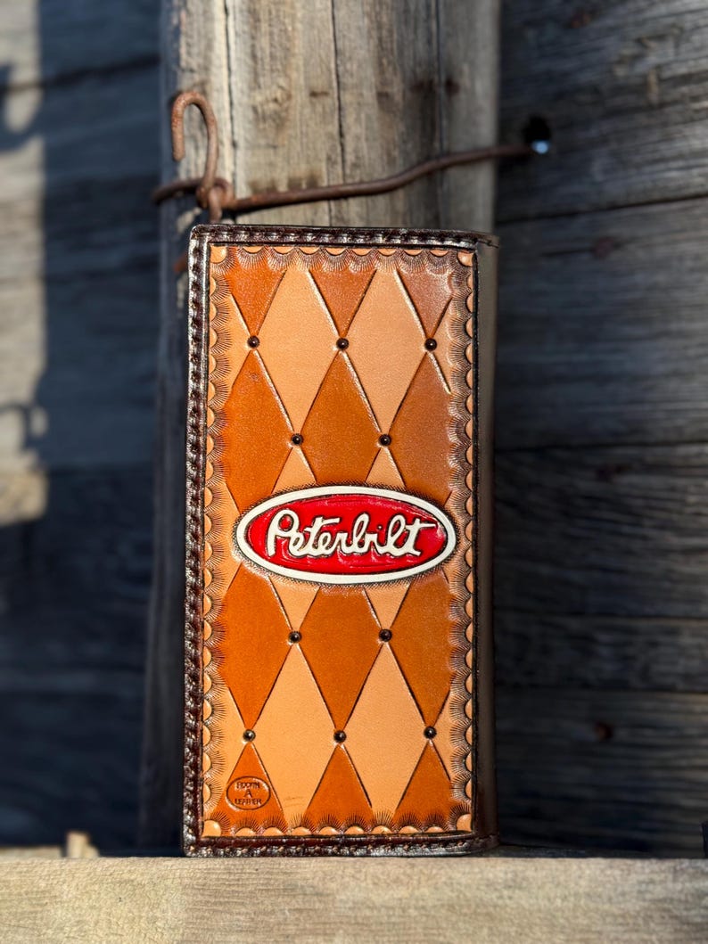 Custom Hand Tooled Leather Roper Wallet - Etsy