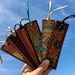 Hand Tooled Leather Bookmarks - Etsy