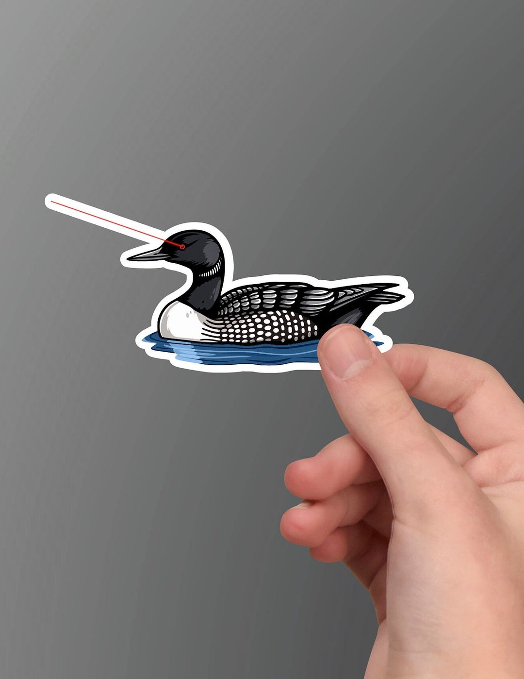 Alternative Minnesota State Flag, Loon Shooting Lasers Out of Its Eyes. - Etsy