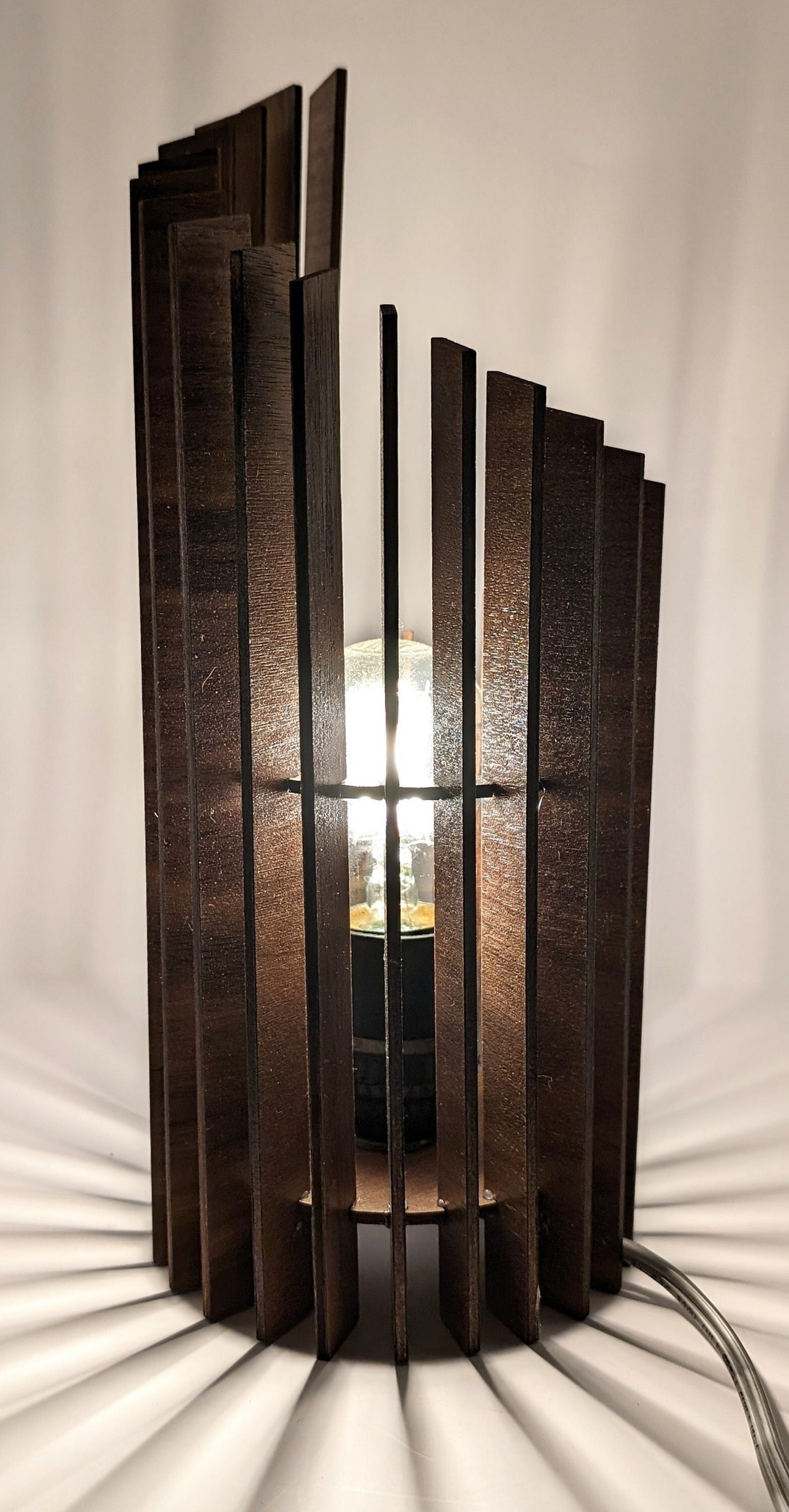 Geometric Laser Cut Lighting Unique Hanging/tabletop Wood Decor - Etsy