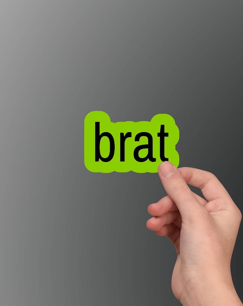 Trendy Charli XCX brat Sticker, Viral Laptop Decal Sticker - Etsy