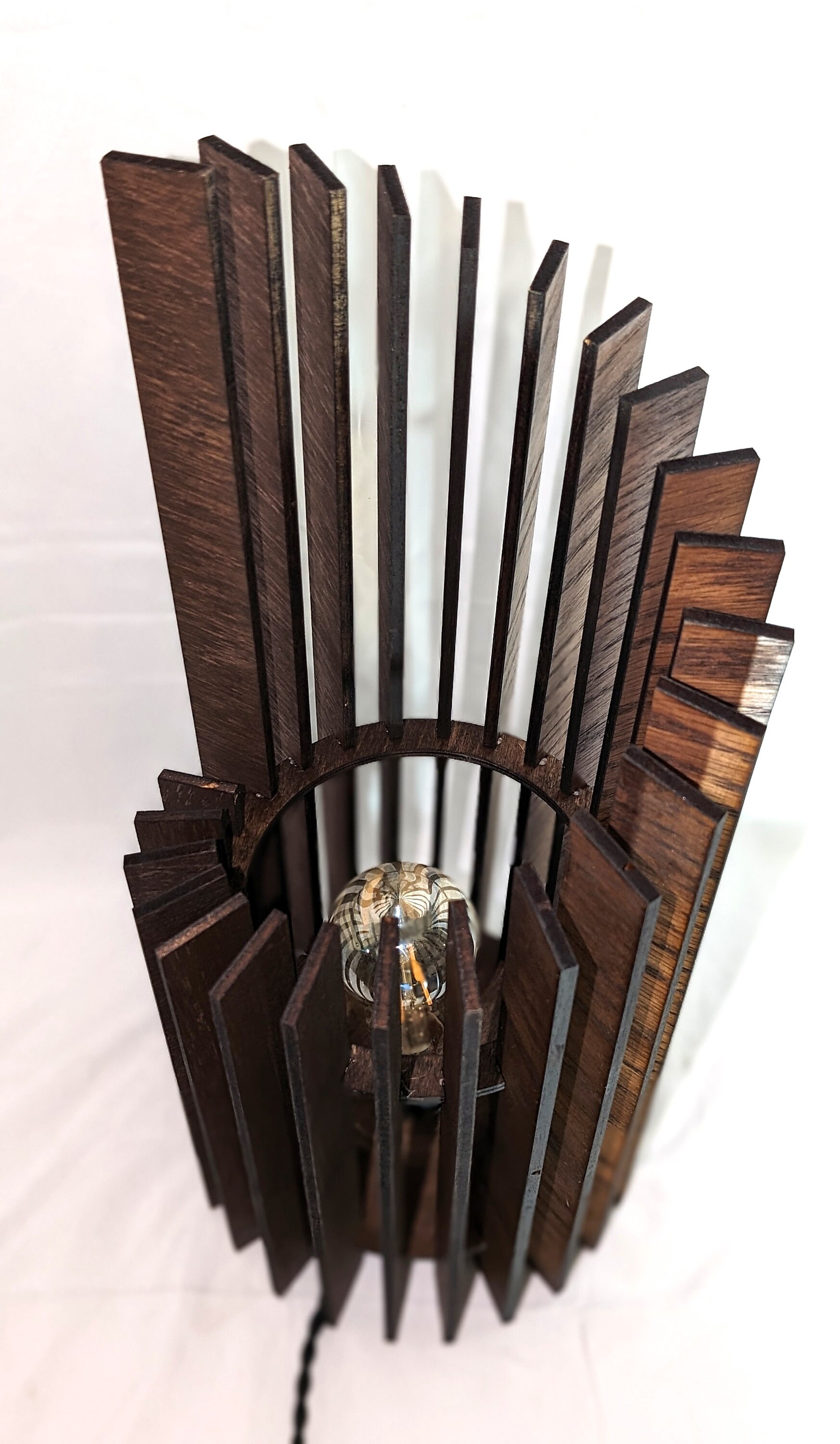 Geometric Laser Cut Lighting Unique Hanging/tabletop Wood Decor - Etsy