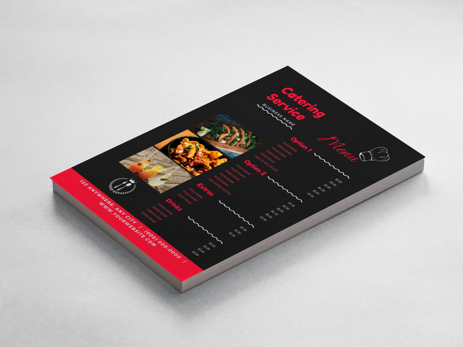 Printable Catering Menu Flyer Template Catering Services Flyer Catering ...