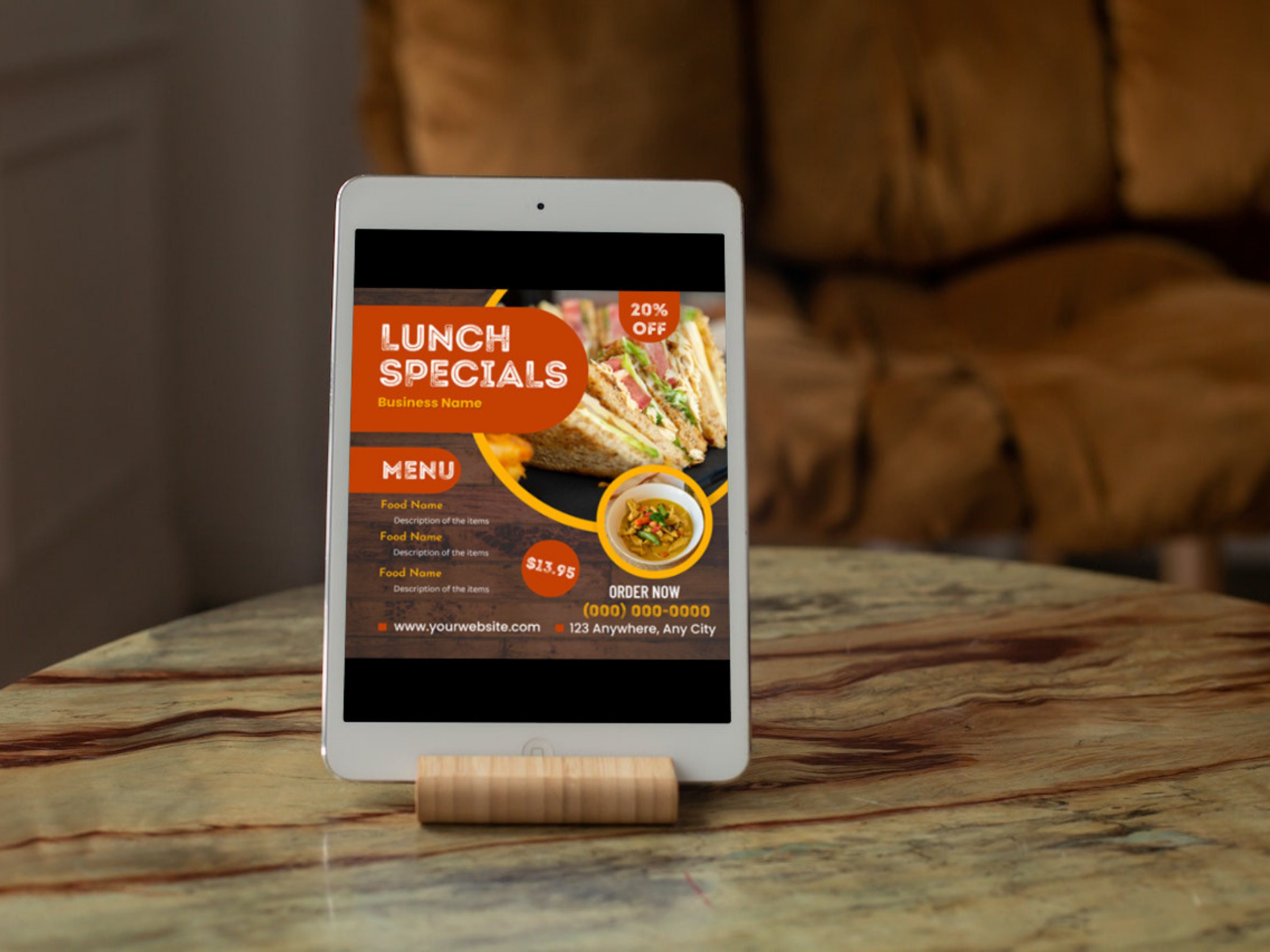 Lunch Special Flyer Template, Restaurant Menu (editable Canva) - Etsy