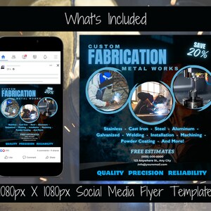 Business Marketing Flyer Metal Work Template Fabrication Services Flyer ...