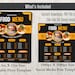 Editable Food Menu Bundle Printable Flyer Social Media Post - Etsy