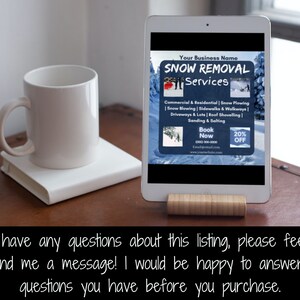 Editable Snow Removal Services Flyer Template Service Flyer Snow Shovel ...