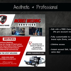 Mobile Welding Services Flyer Template, Social Media Post (digital ...