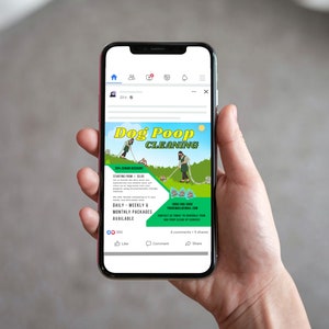 Dog Poop Cleaning Service Flyer Dog Poop Clean up Flyer Template Dog ...