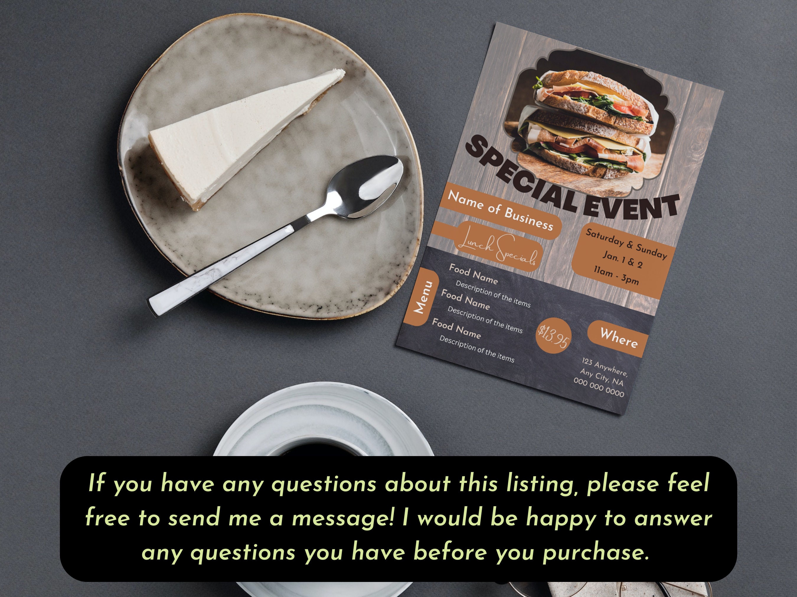 Printable Event Flyer Template Special Deal Promotional Flyer - Etsy