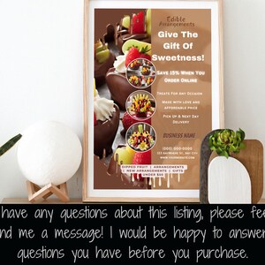Printable Edible Arrangements Flyer Template Business Marketing Flyer ...