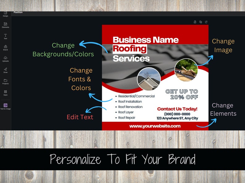 Editable Roofing Services Flyer Template Service Flyer Roof Repair ...