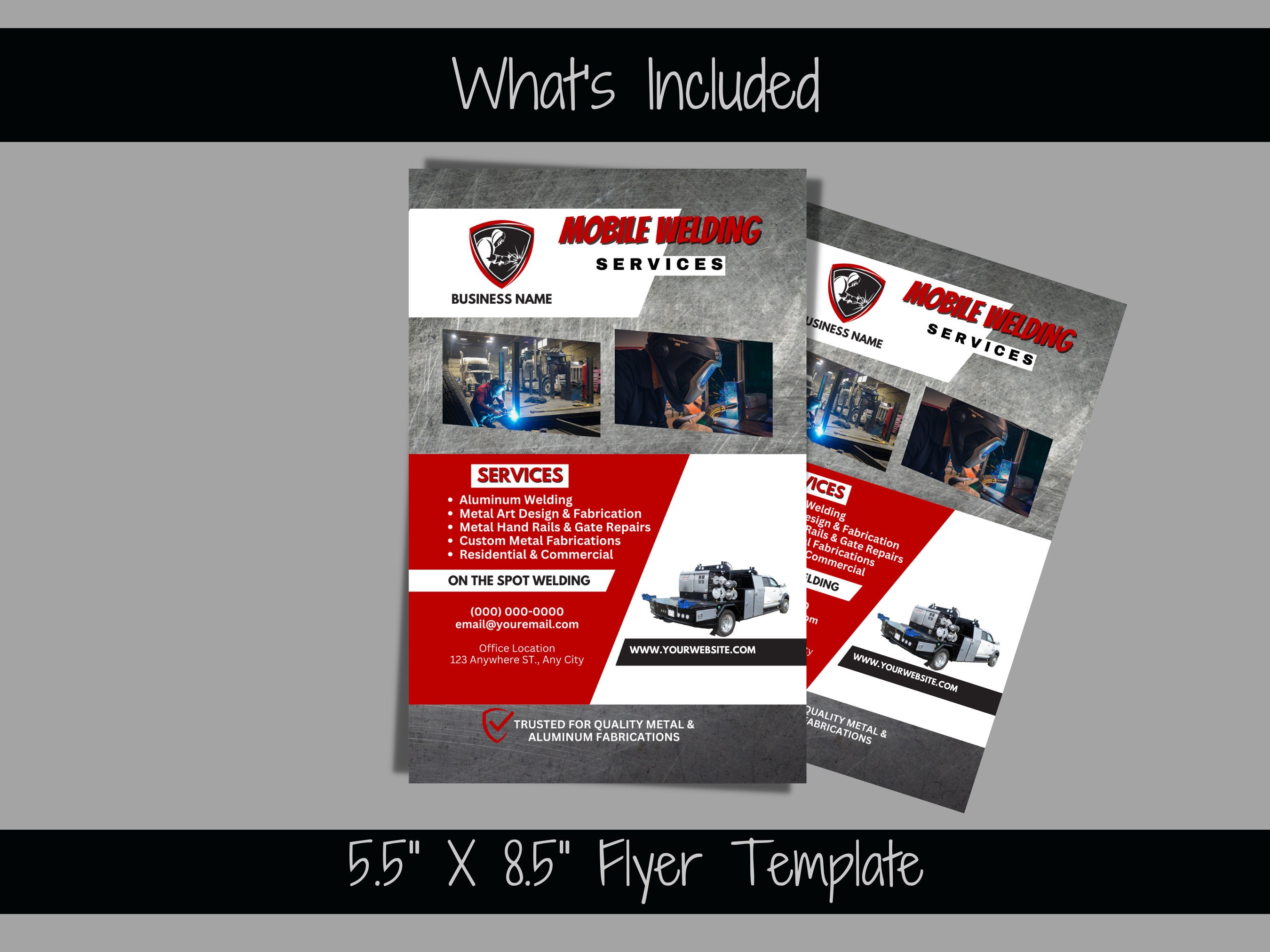 Printable Mobile Welding Service Flyer Template Welding Service Flyer ...