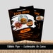 Printable Food Menu Flyer Template 2 Sided Food Menu Template Food Sale ...