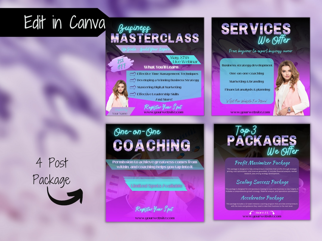 Business Masterclass Flyer Templates Coaching Course Promotional Flyer ...