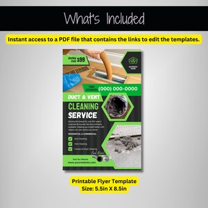 Duct Cleaning Service Flyer Template (printable) - Etsy