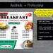 Breakfast Specials Marketing Social Media Flyer Template Editable ...