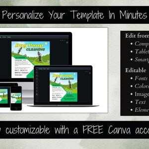 Dog Poop Cleaning Service Flyer Dog Poop Clean up Flyer Template Dog ...