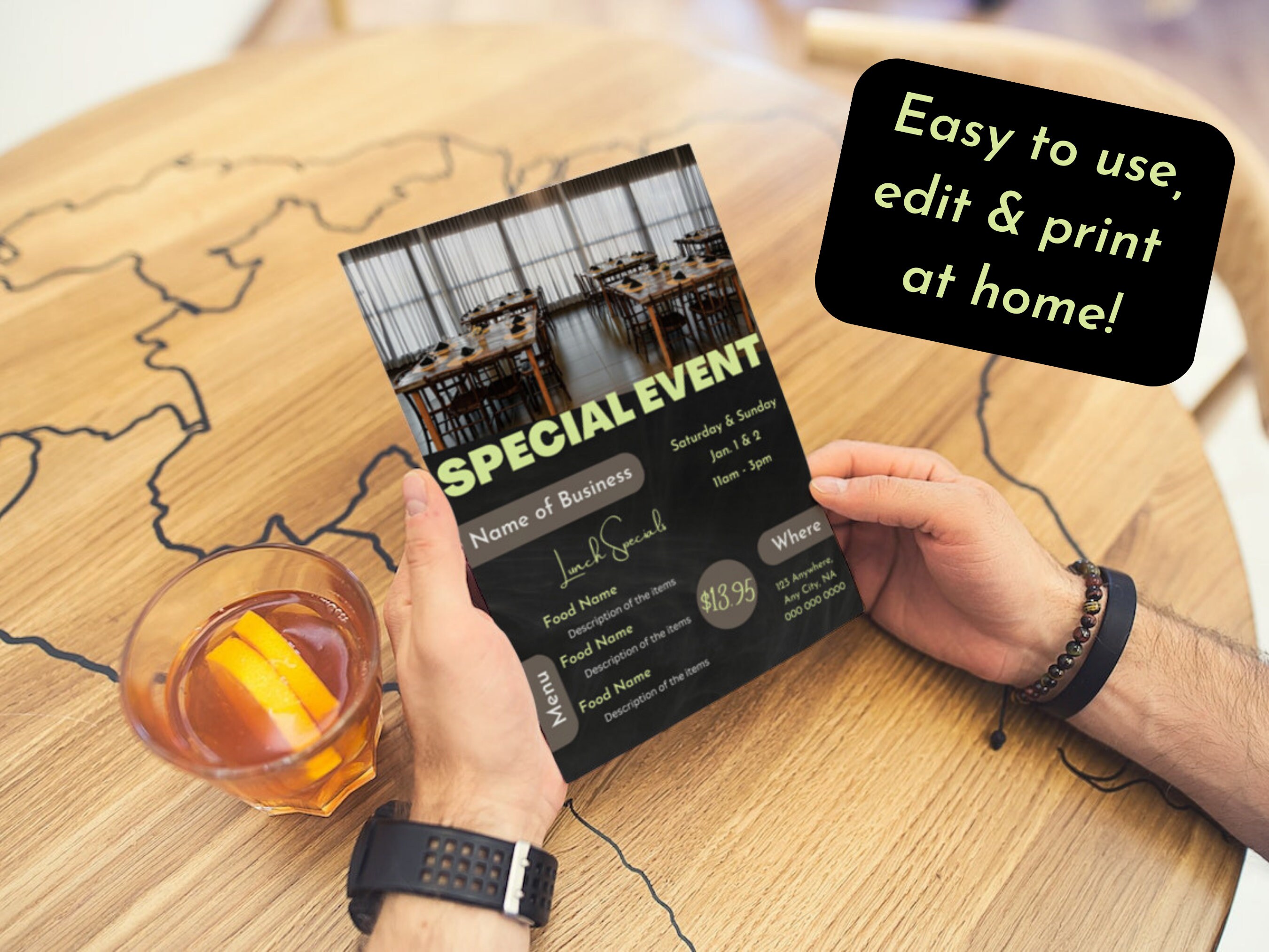 Printable Event Flyer Template Special Deal Promotional Flyer - Etsy