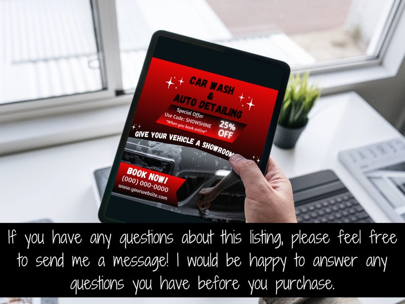 Car Wash and Auto Detailing Social Media Post Templates Customizable ...