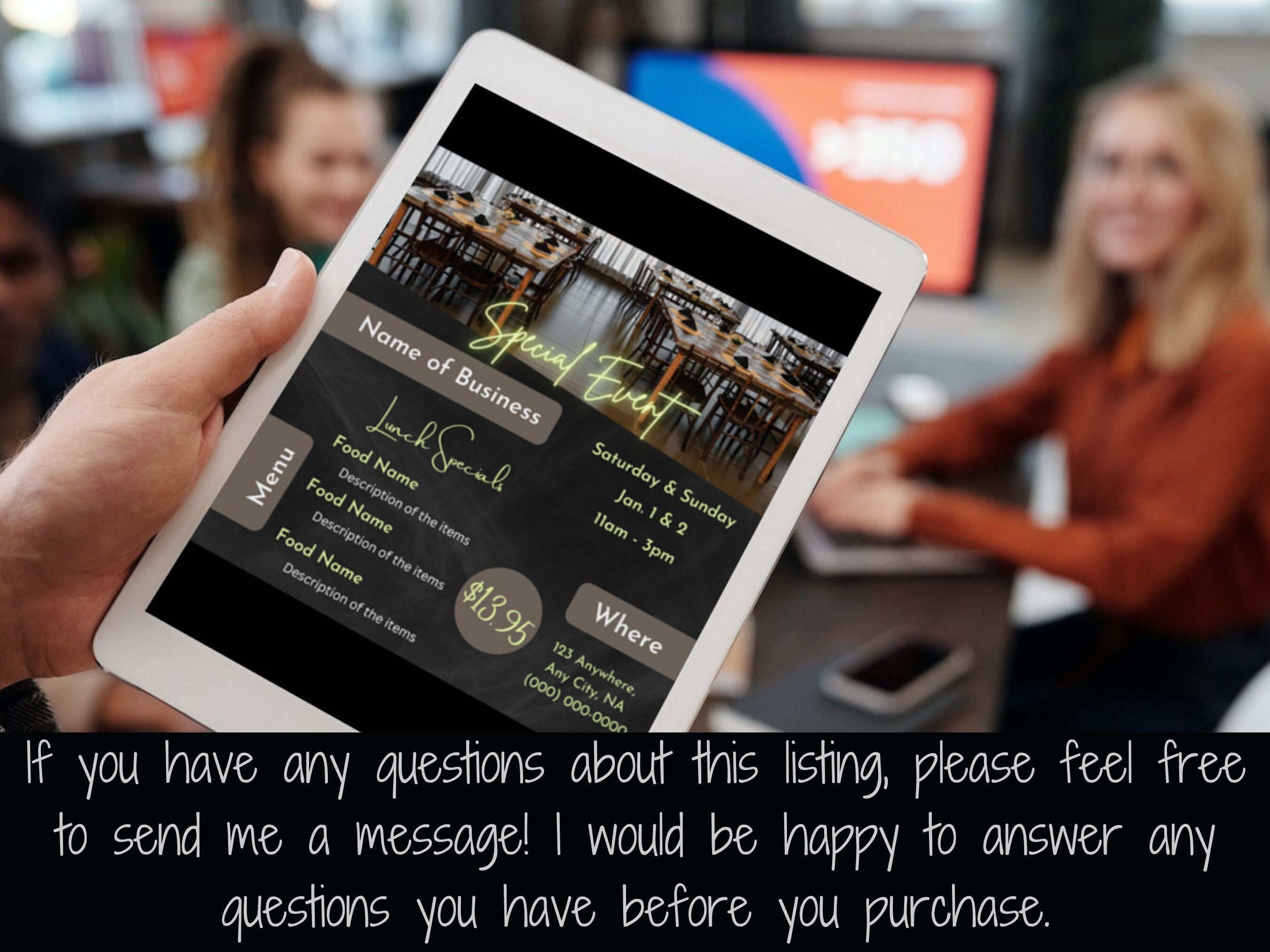 Special Event Flyer Lunch Specials Template Promotional Flyer Special ...