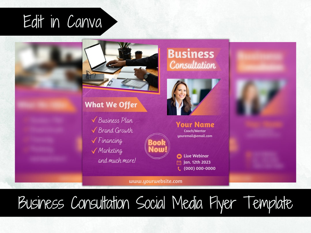 Business Consultation Flyer Template Business Flyer Social Media Post ...