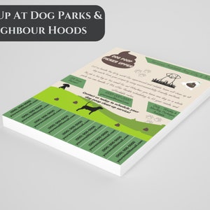 Dog Poop Cleaning Service Premade Dog Poop Scooping Flyer Templates ...