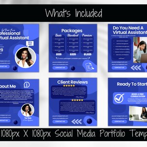 Virtual Assistant Social Media Portfolio Templates Services and Pricing ...