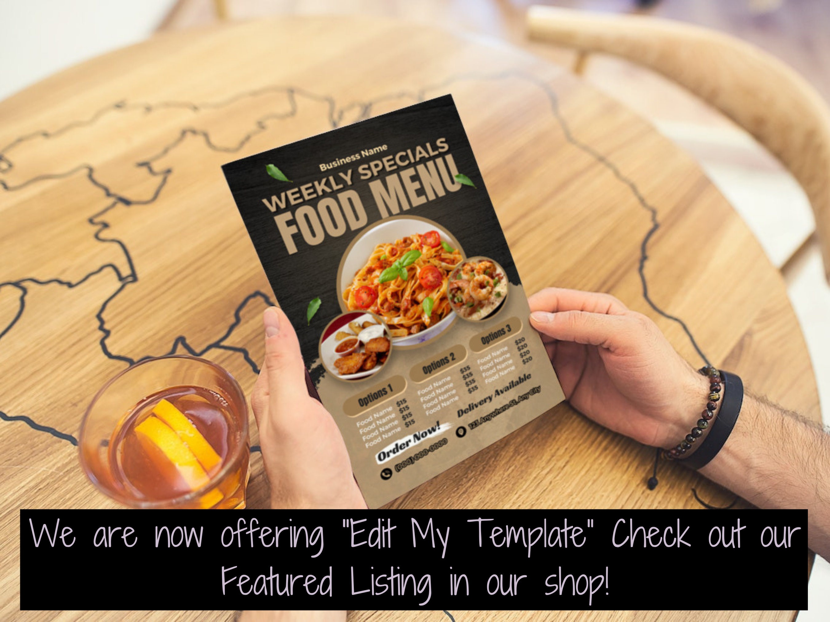 Weekly Specials Food Menu Flyer Template Restaurant Printable Food ...