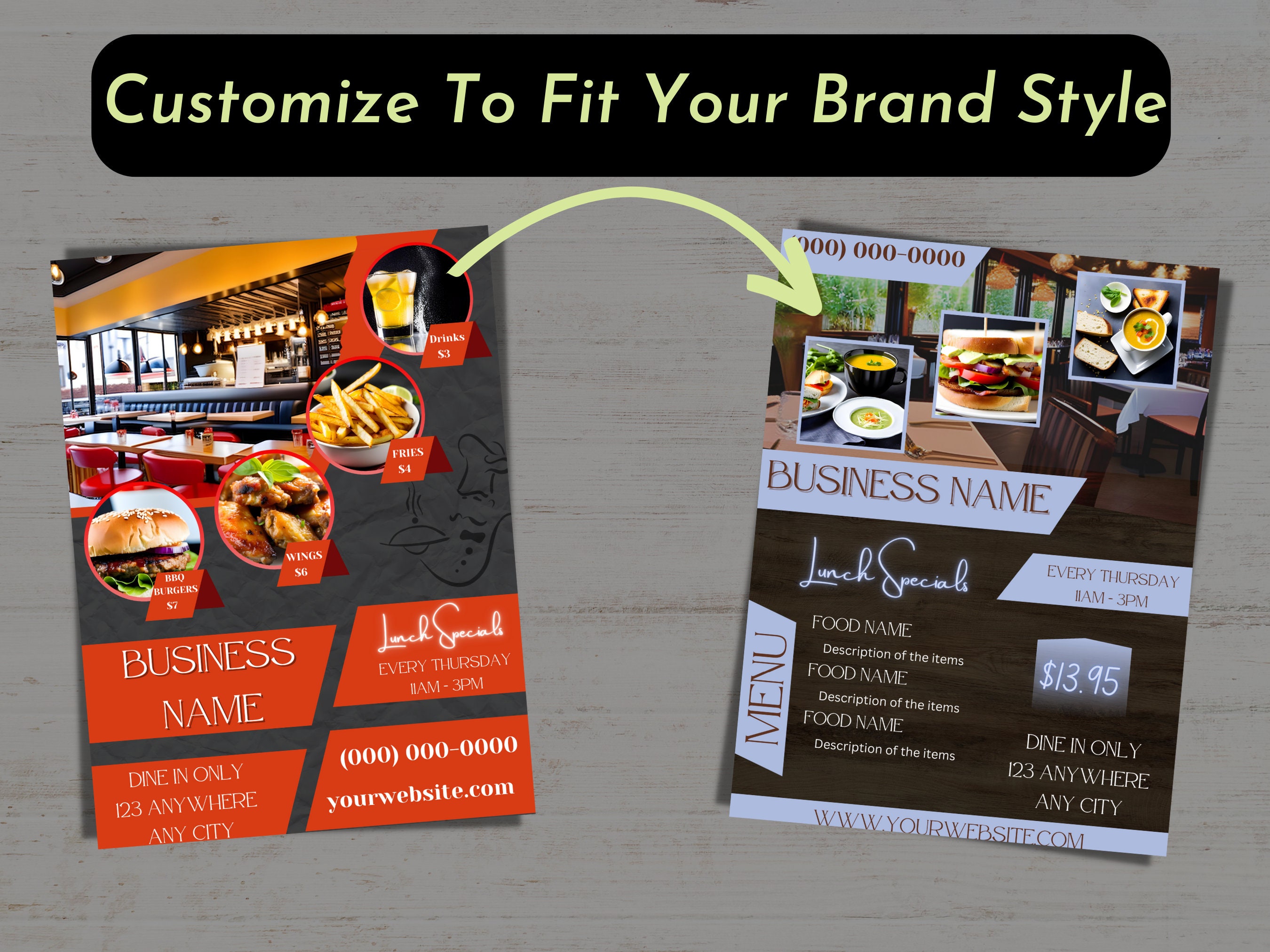 Flyer Template Event Printable Special Deal Promotional Flyer - Etsy