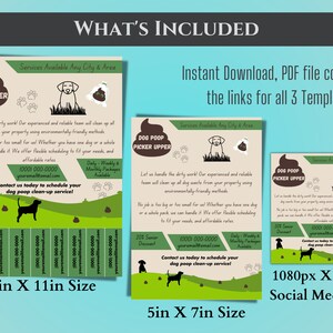 Dog Poop Cleaning Service Premade Dog Poop Scooping Flyer Templates ...