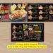 TV Menu Board Static Template Digital Menu Board Template Food Menu ...
