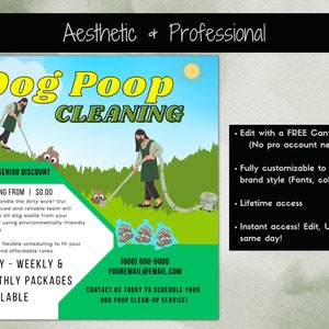 Dog Poop Cleaning Service Flyer Dog Poop Clean up Flyer Template Dog ...