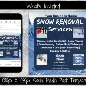 Editable Snow Removal Services Flyer Template Service Flyer Snow Shovel ...