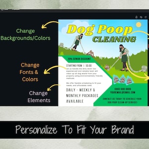 Dog Poop Cleaning Service Flyer Template (digital) - Etsy