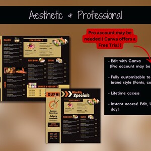 Printable Sushi Menu Template Social Media Sushi Specials Template ...