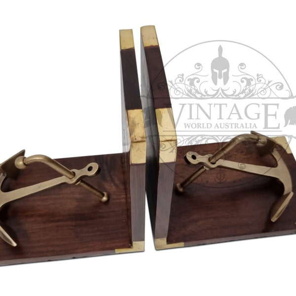 Brass Anchor Bookends - Etsy