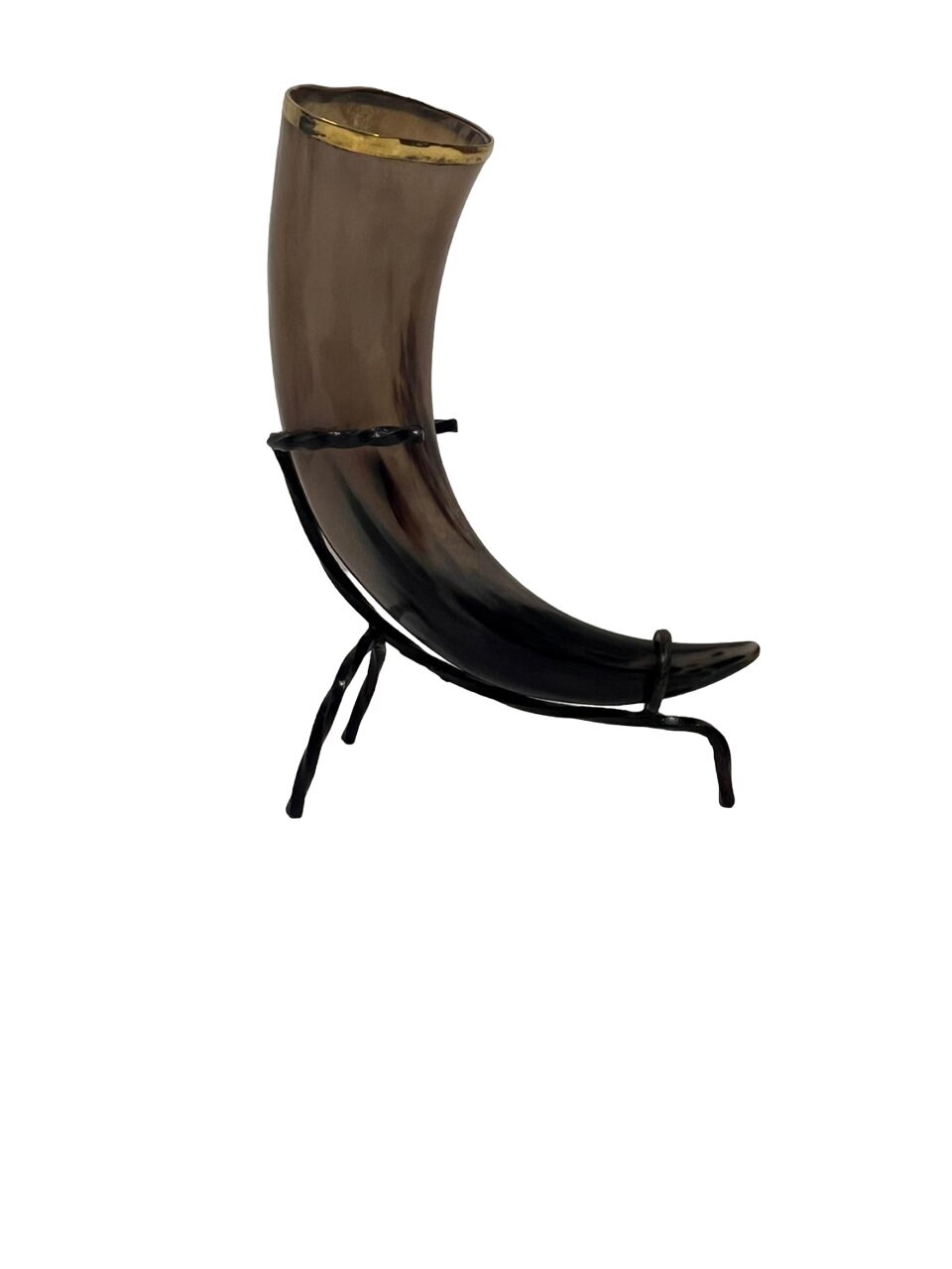 Viking Drinking Horn With Iron Stand| Medieval & Viking Accessories - Etsy