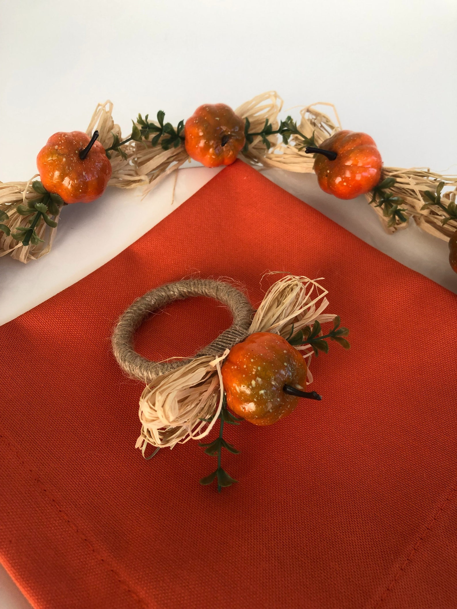 Pumpkin Fall Napkin Rings for Your Dinning Table Thanksgiving - Etsy