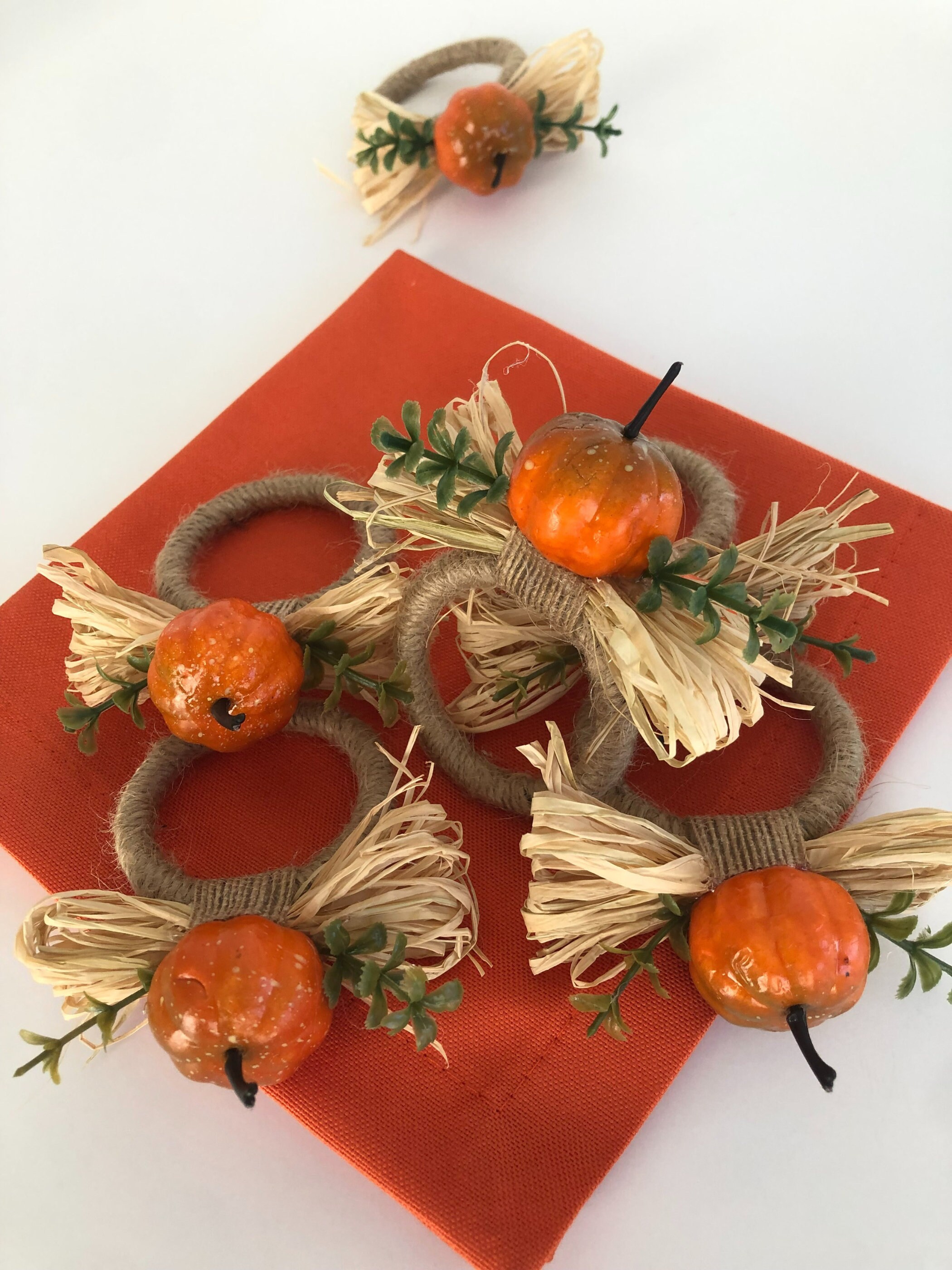 Pumpkin Fall Napkin Rings for Your Dinning Table Thanksgiving - Etsy