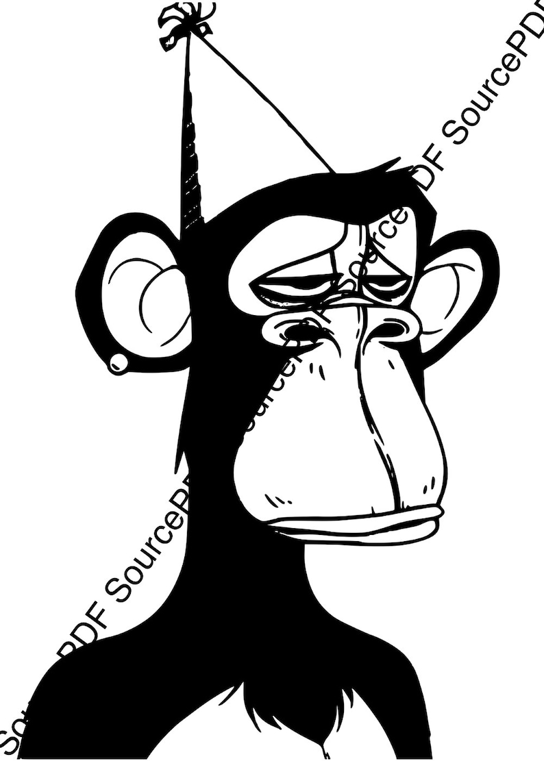 Monkey NFT SVG Cricut - Etsy